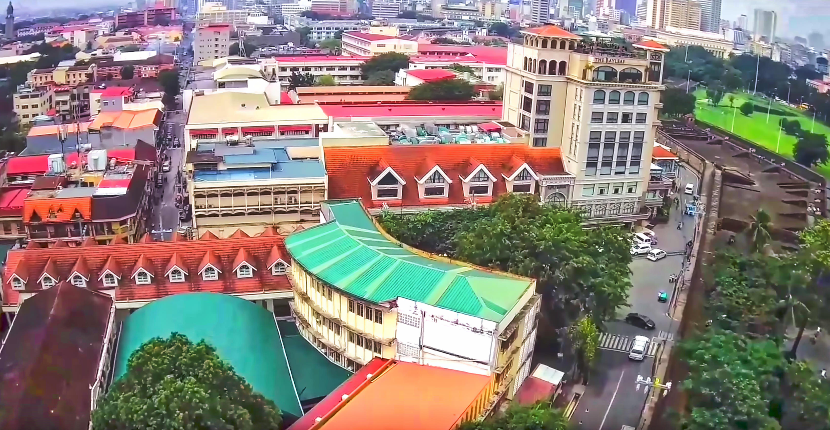 VIDEO: Walled City of Intramuros Manila Aerial Tour