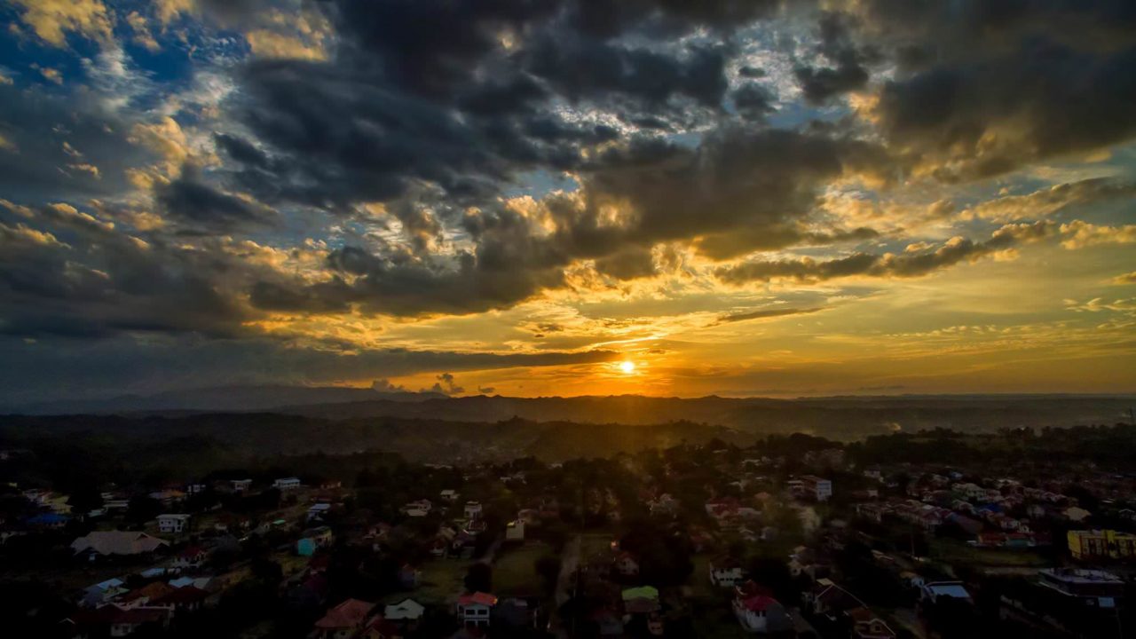 PHOTO: Beautiful Sunset at Uptown Cagayan de Oro Aerial View