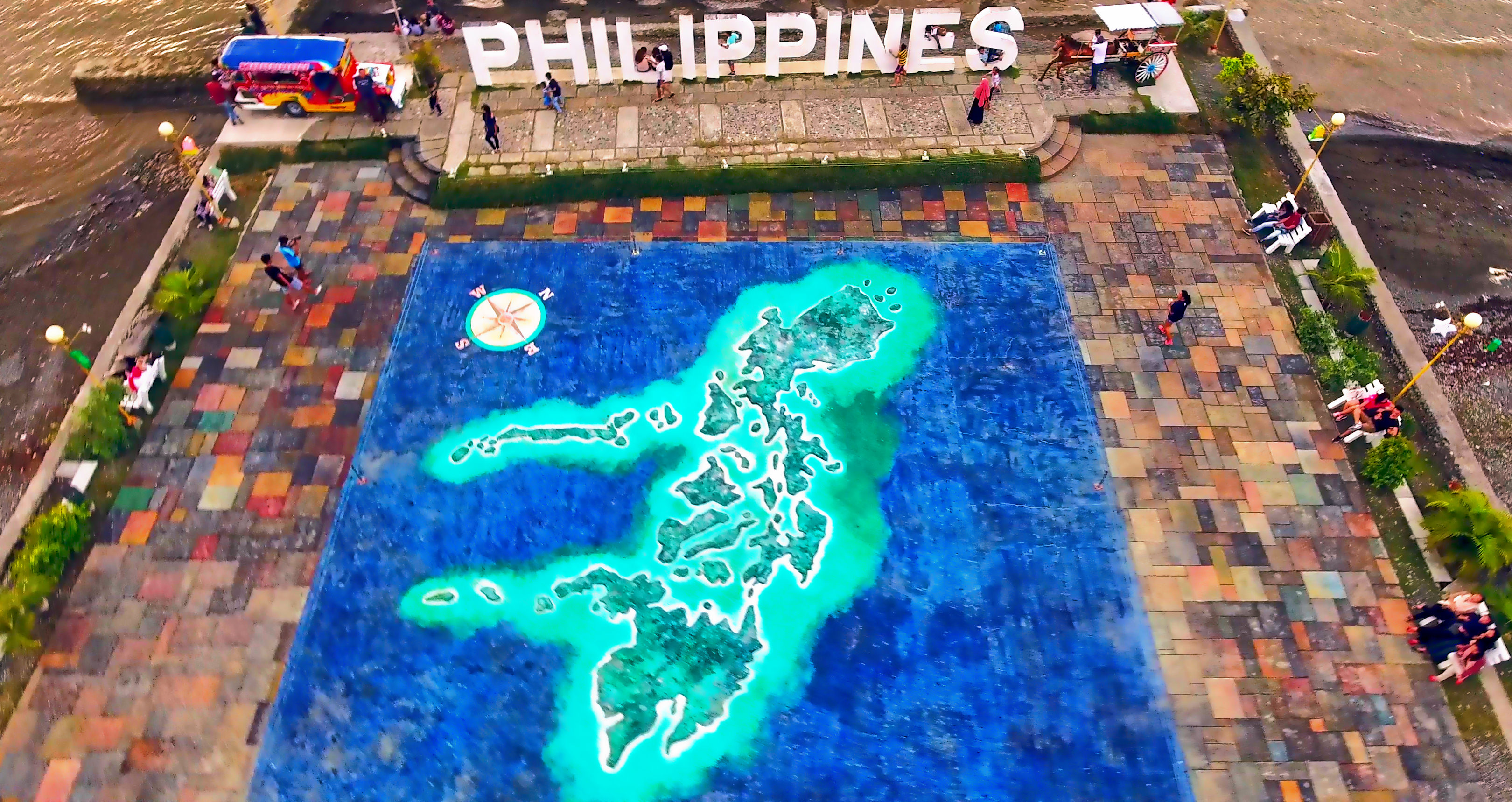 VIDEO: Gigantic Philippine Map at Paseo de Santiago Iligan Aerial Tour