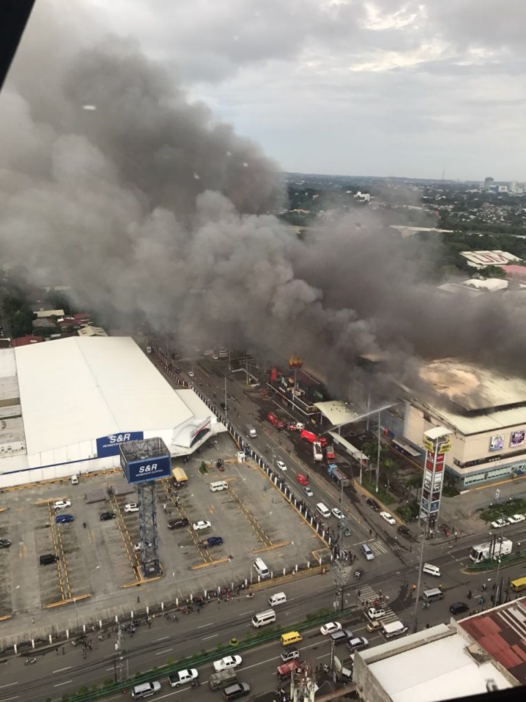 PHOTOS: Fire at NCCC Mall of Davao Aerial View
