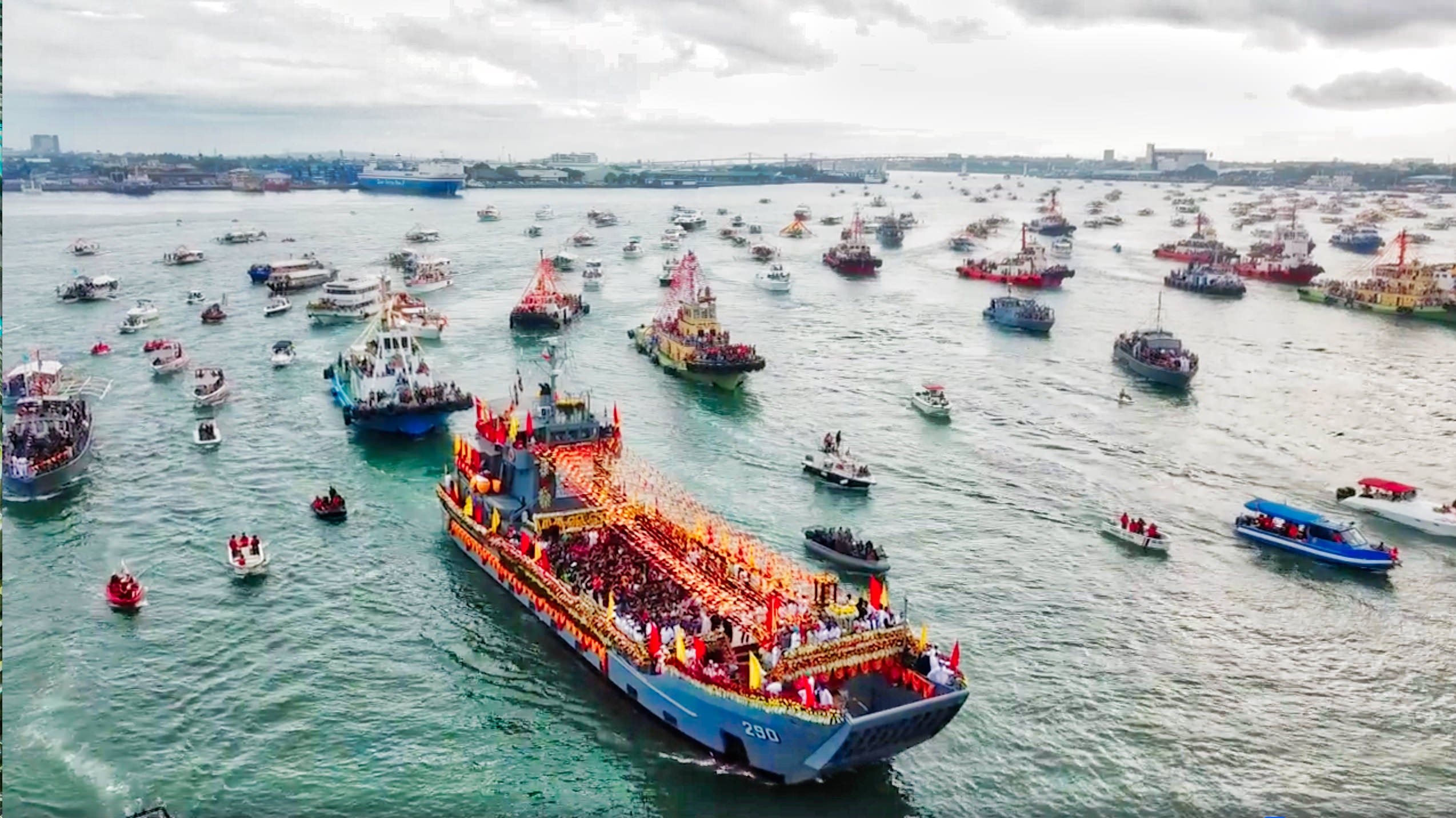 VIDEO: Sinulog 2018 Fluvial Procession Aerial Coverage