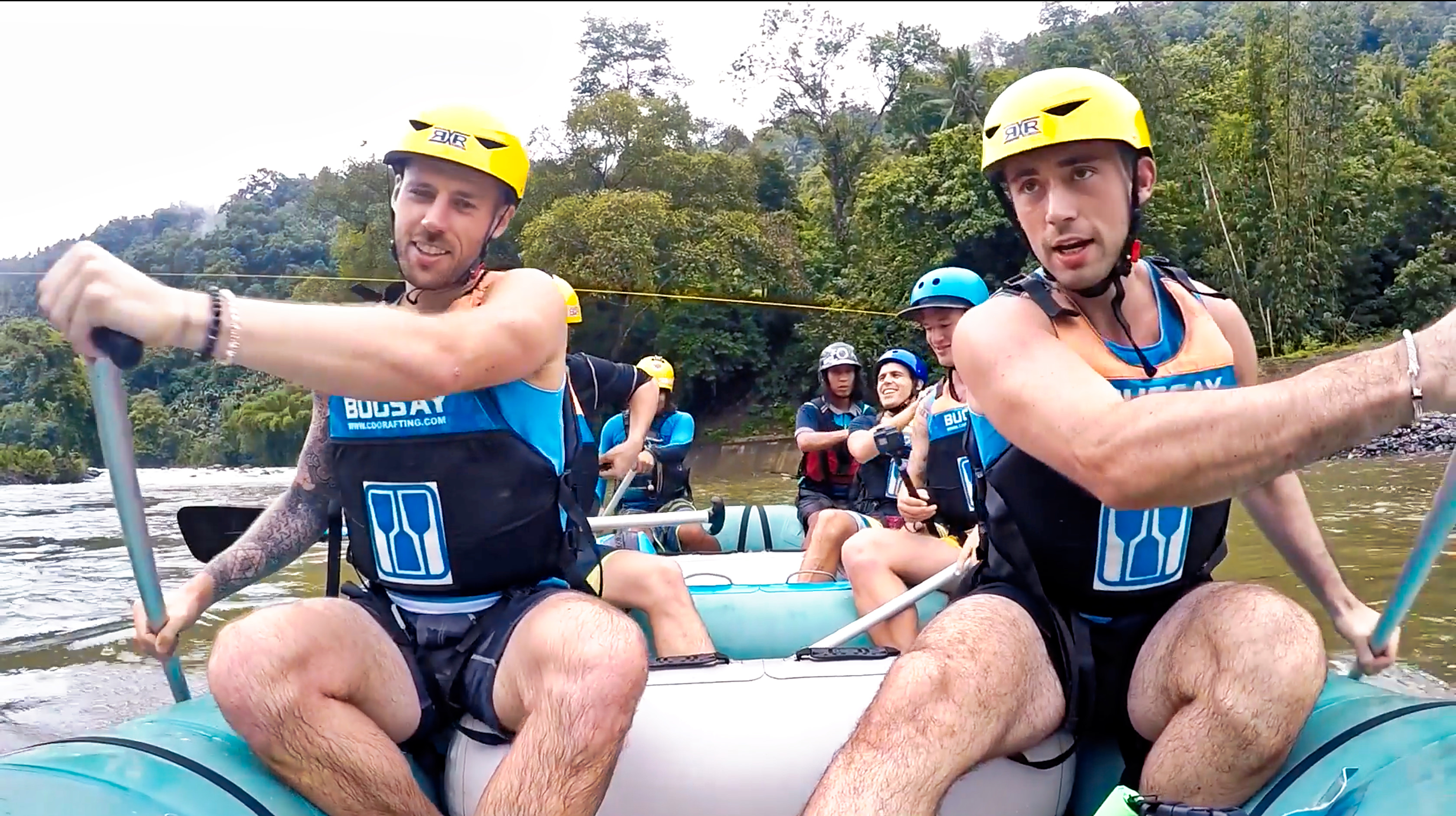 VIDEO: International Vloggers Experience White Water Rafting in Mindanao