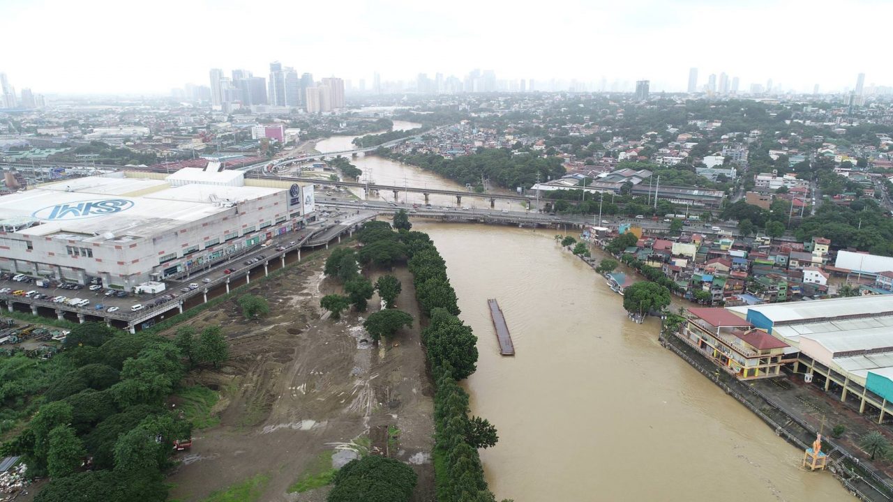 VIDEO: Marikina River Flood Aerial View as of August 12, 2018