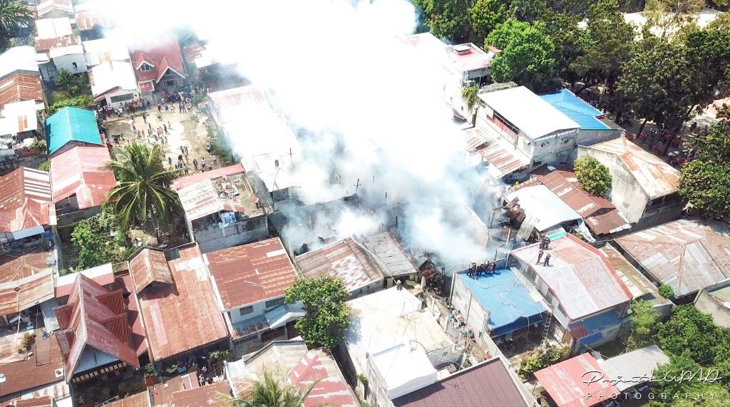 PHOTOS: Fire at Kauswagan in Cagayan de Oro on October 29, 2018 Aerial View