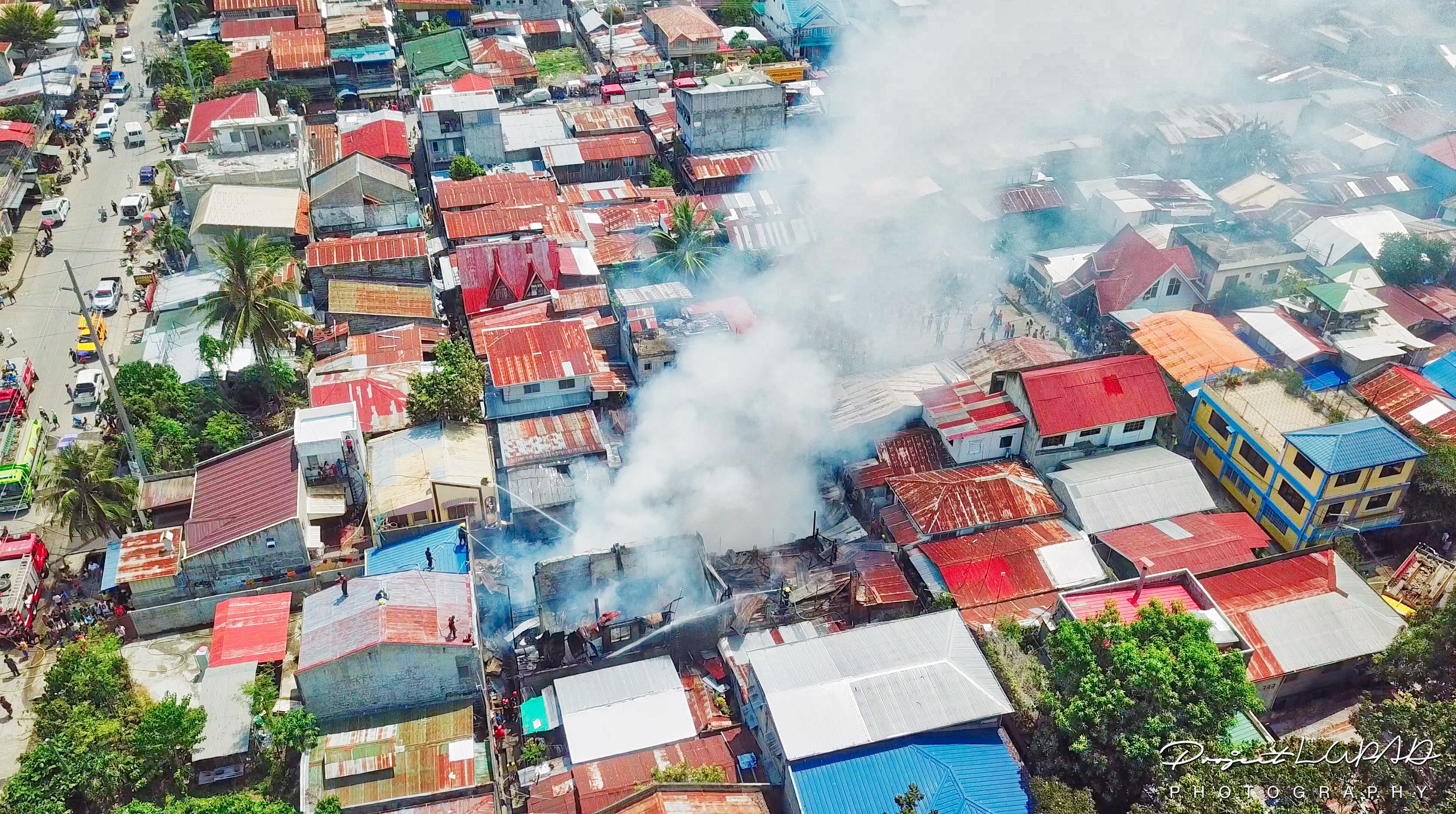 PHOTOS: Fire at Kauswagan in Cagayan de Oro on October 29, 2018 Aerial View