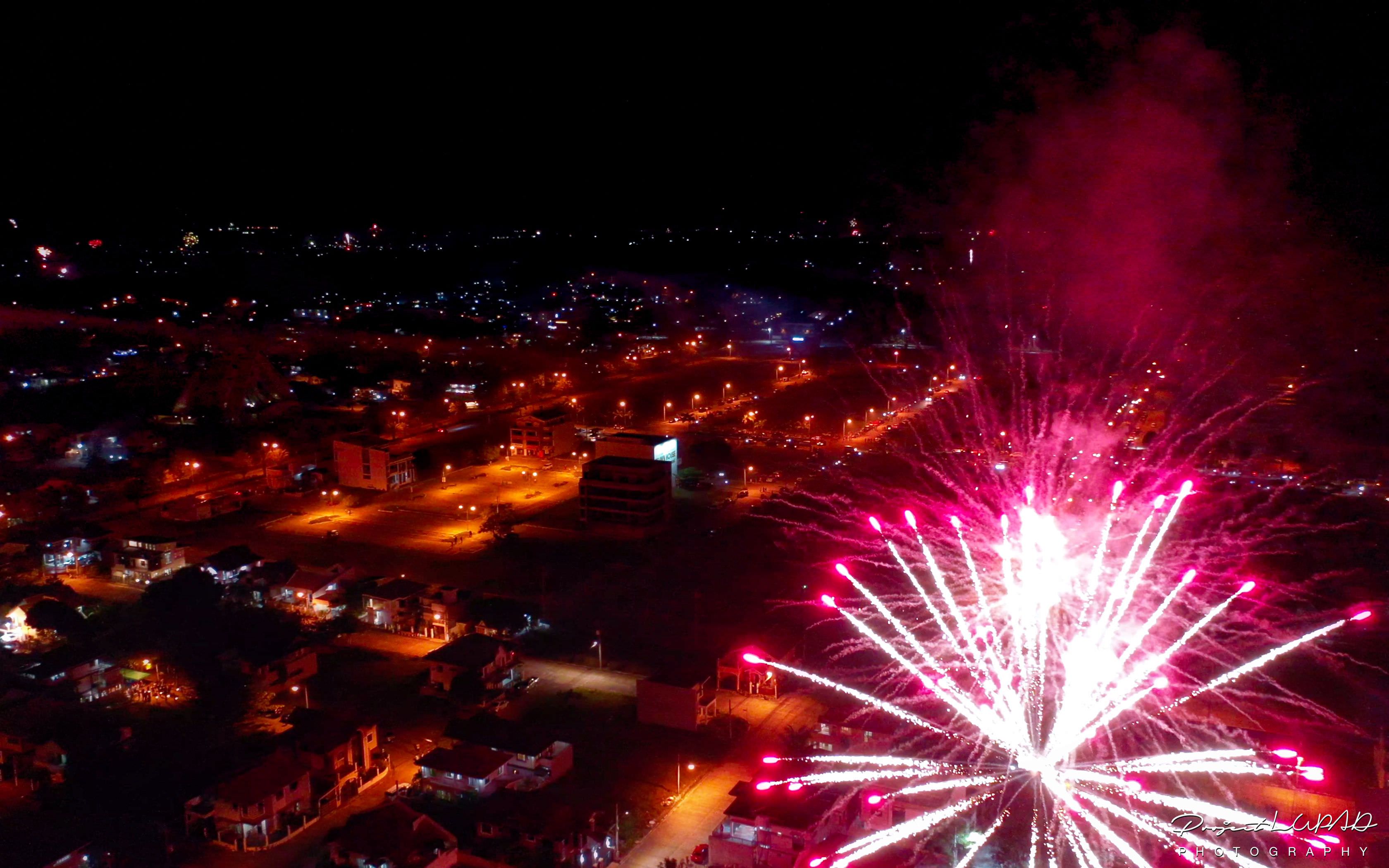 PHOTOS: 2019 New Year's Eve Fireworks Aerial View in the Philippines