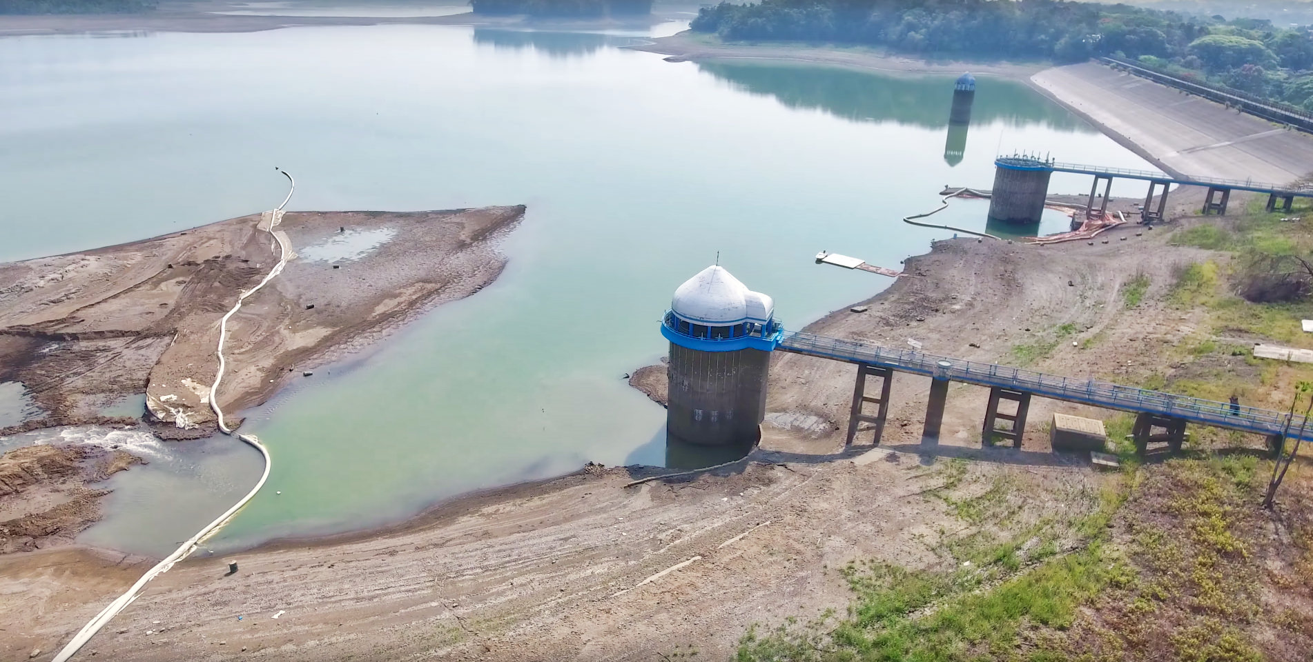 VIDEO: Aerial View of La Mesa Dam in Critical Water Level as of March 2019