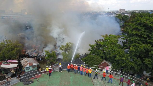 Fire Near Fuel Depot in Cagayan de Oro