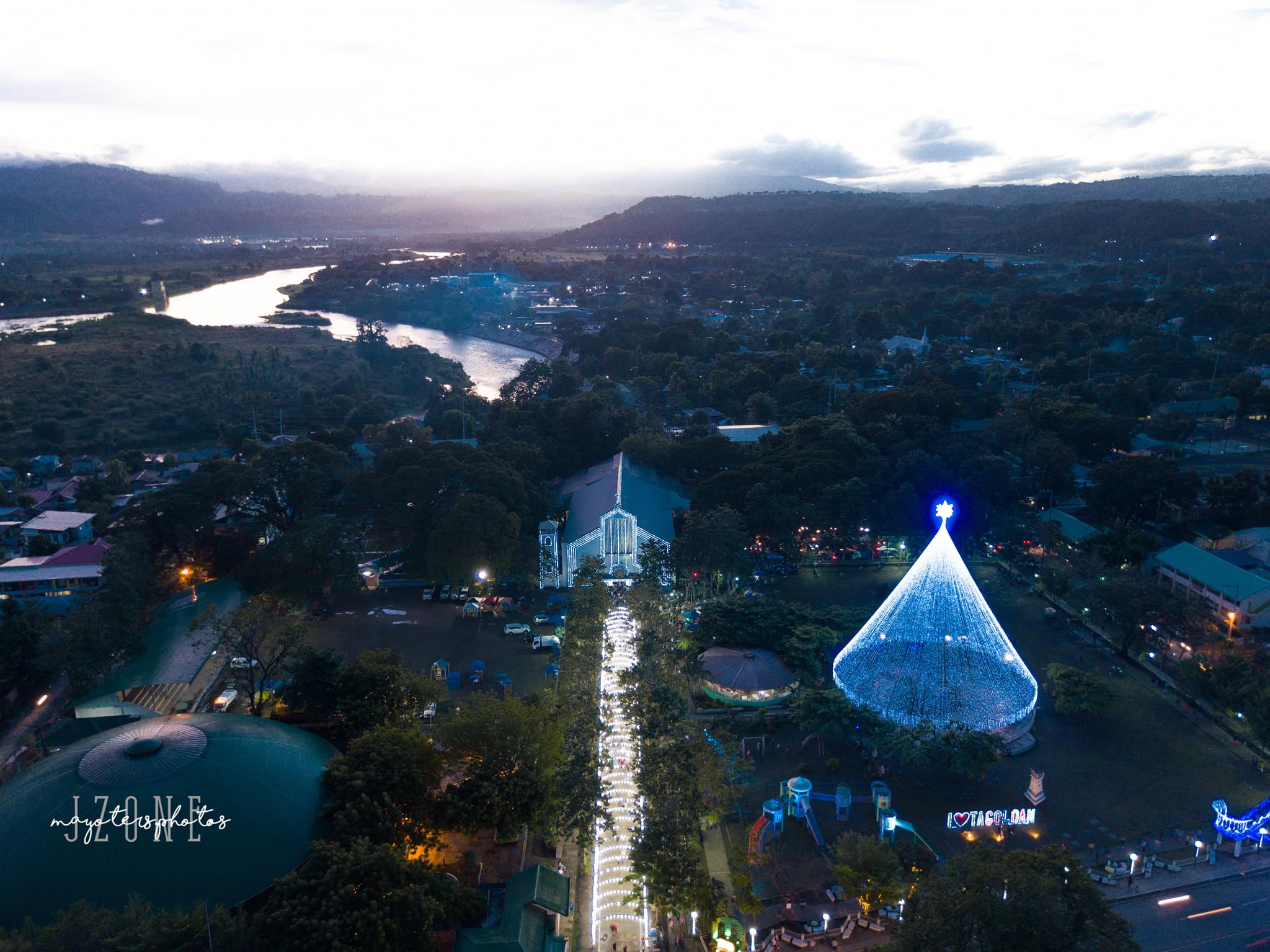 First Simbang Gabi 2019 Aerial View in Tagoloan Church