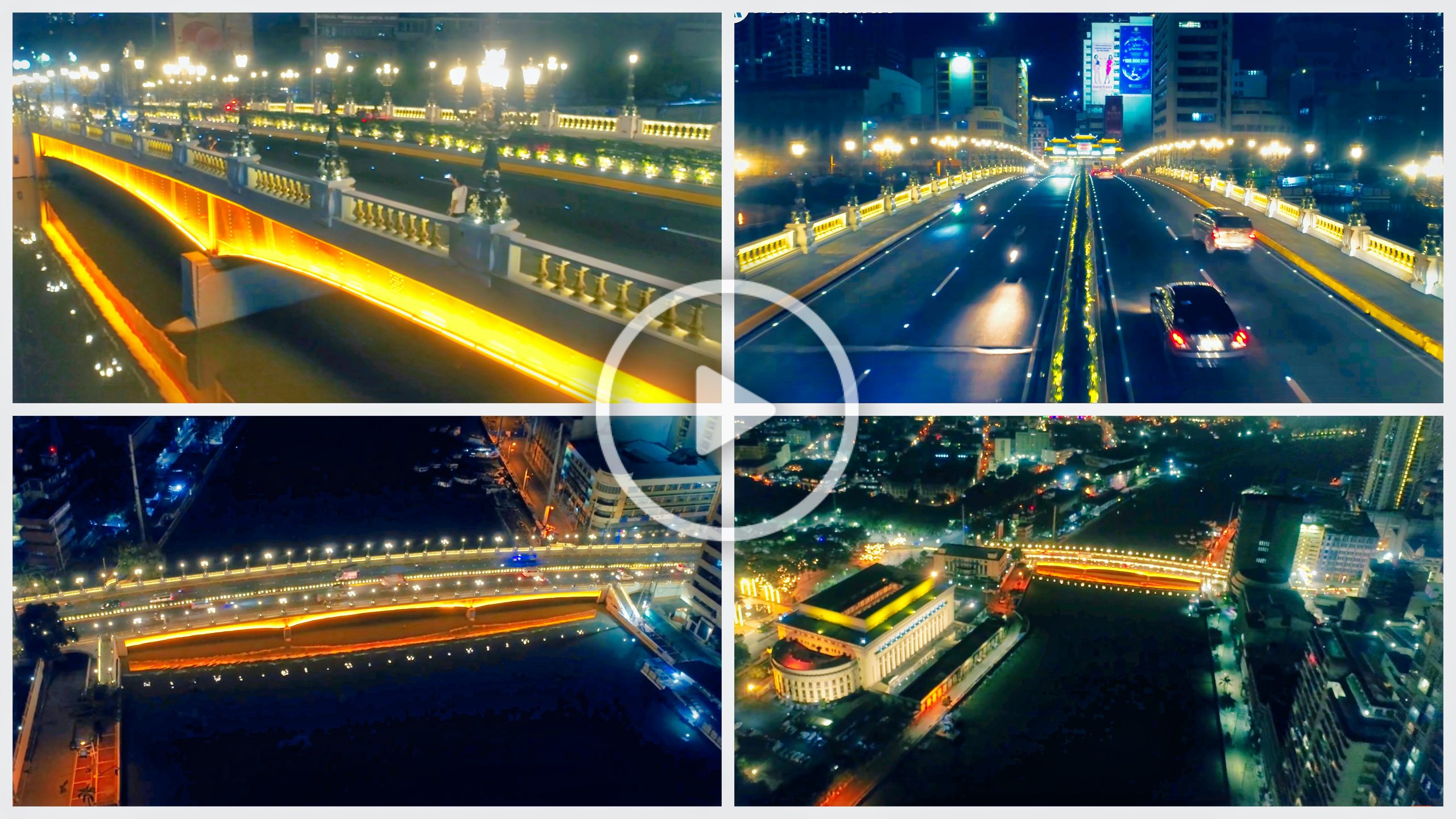 P20-Million Newly-Renovated Jones Bridge in Manila Aerial View