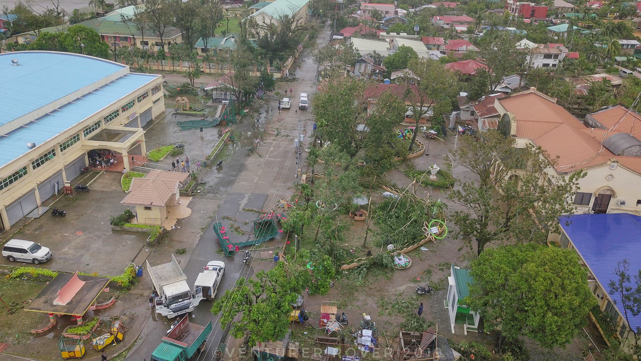 Typhoon Ursula Aftermath Aerial Survey of Flooded Areas in Iloilo