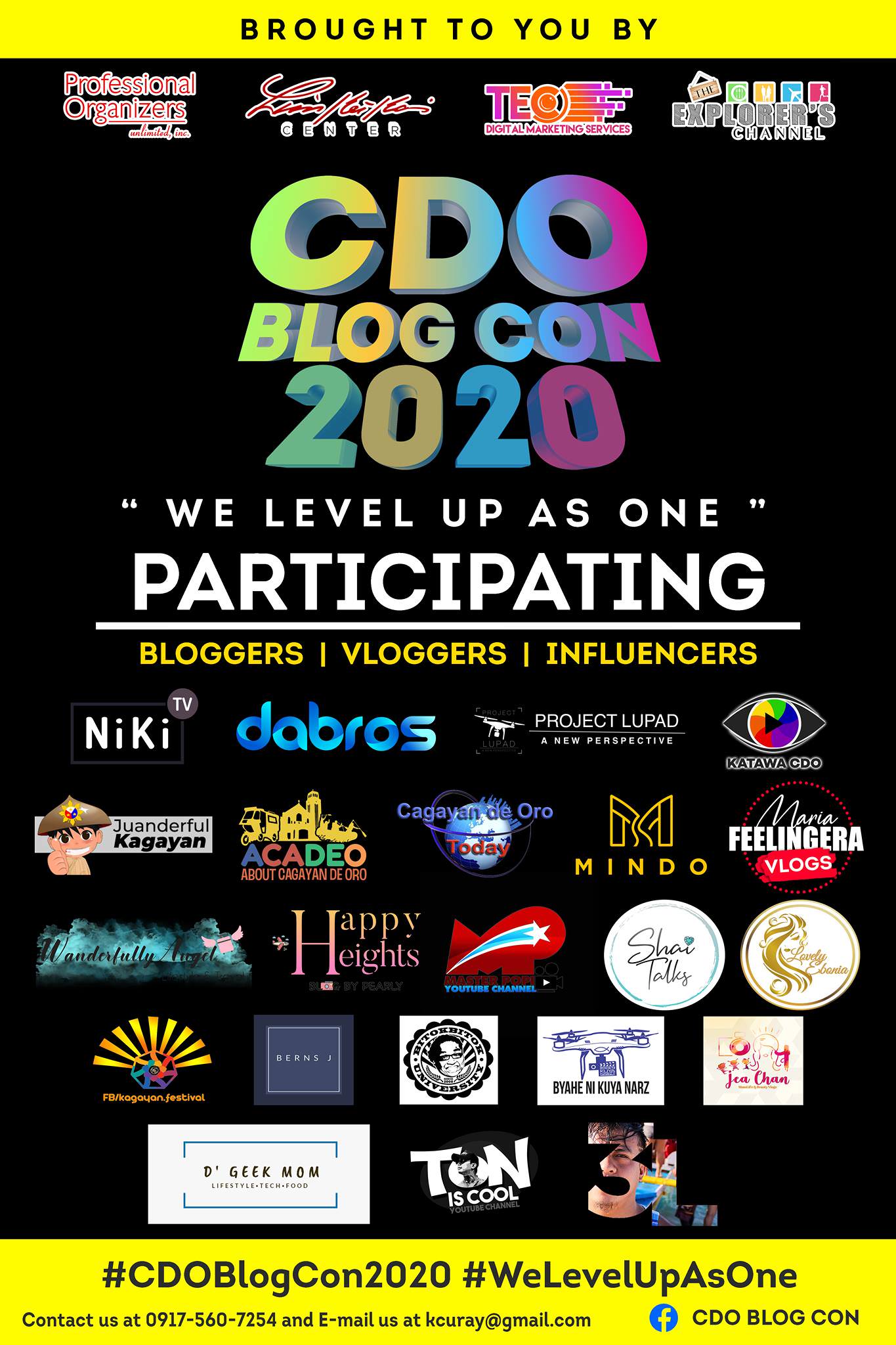 CDO Blog Con 2020 at Limketkai Center in April 2-4