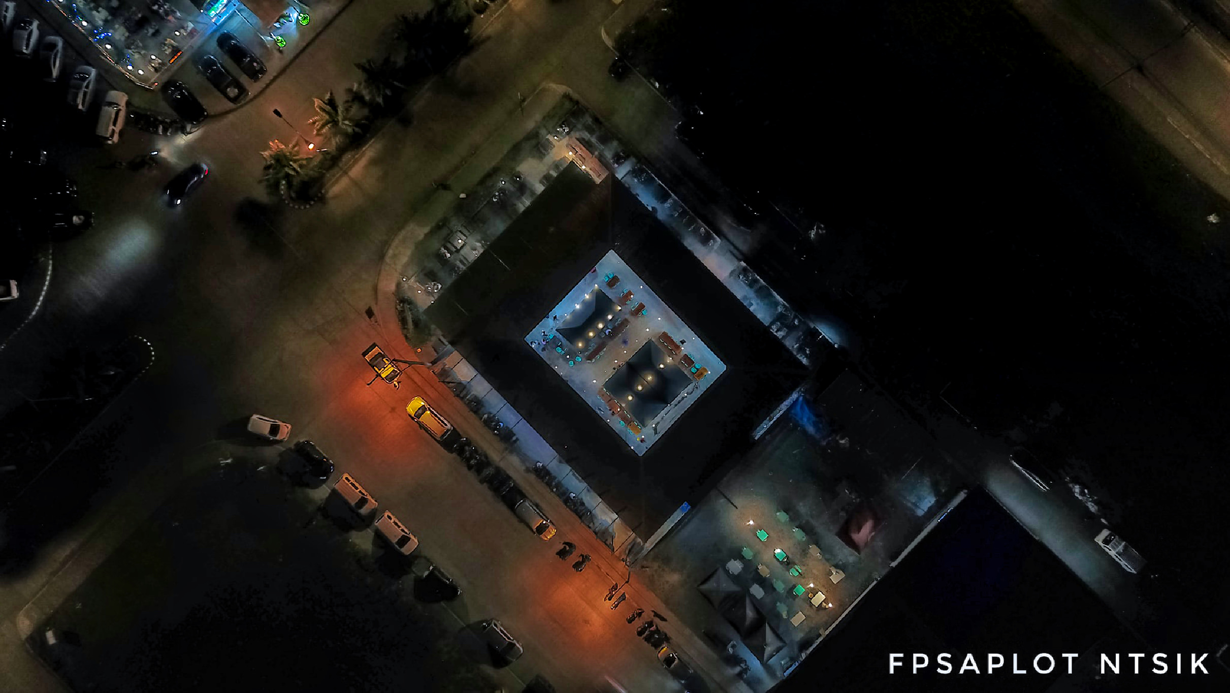 Cagayan de Oro Aerial View at Night as of January 2020