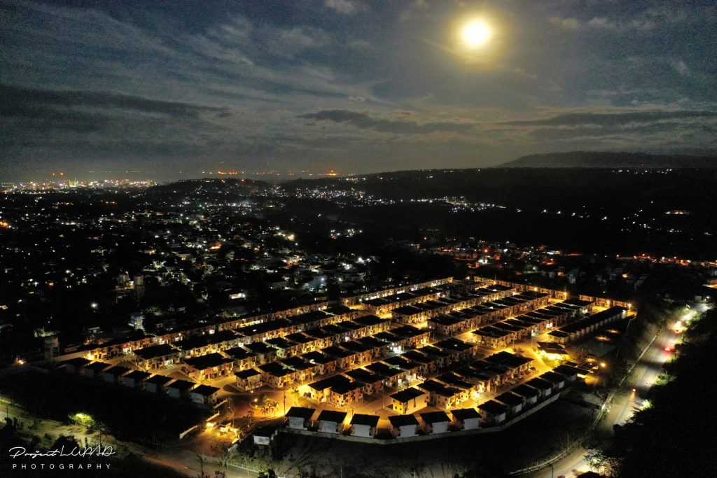 First Full Moon of 2020 in the Philippines Aerial View