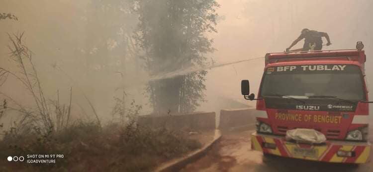 Forest and Grass Fires in Various Areas in Baguio and Benguet