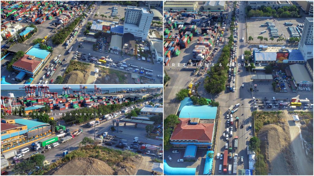 Aerial Survey of Cebu City's Traffic at North Reclamation on April 16, 2020