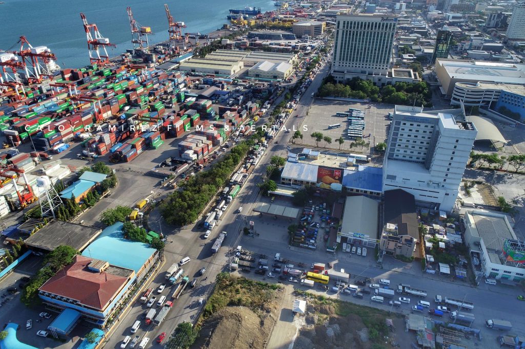 Aerial Survey of Cebu City's Traffic at North Reclamation on April 16, 2020