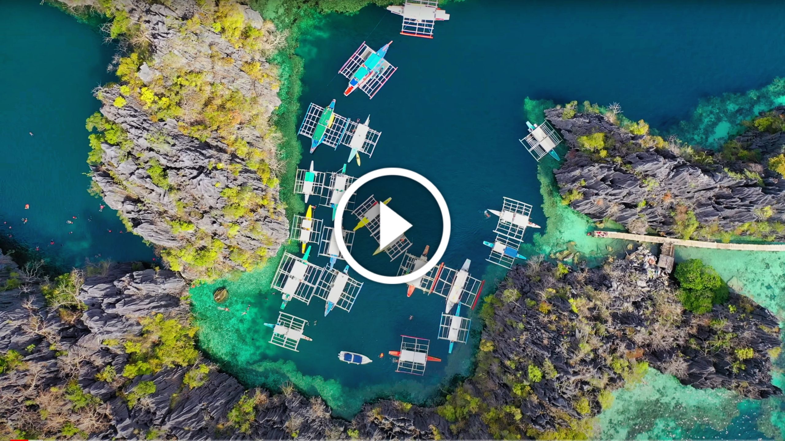 Beautiful Aerial View of Coron Palawan in the Philippines