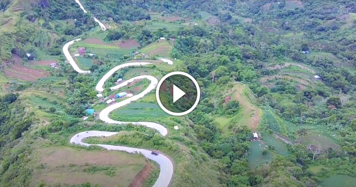 Igtuble, Tubungan "Zigzag" Road Aerial View in Iloilo