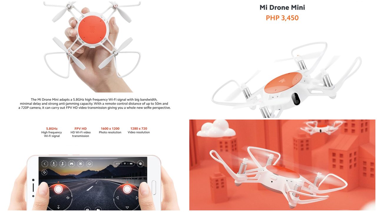 Lightweight 88 Grams Mi Drone Mini Now Available for PHP 3,450