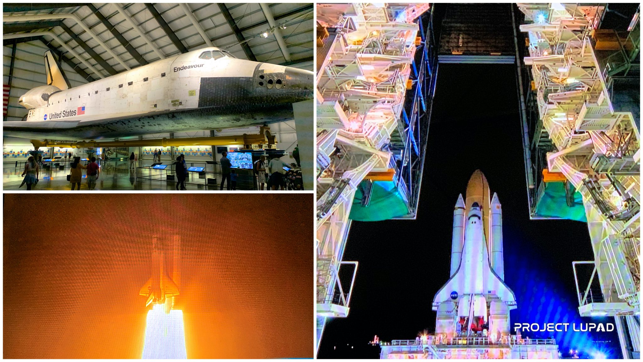 NASA's Space Shuttle Endeavour at Samuel Oschin Pavilion, Los Angeles