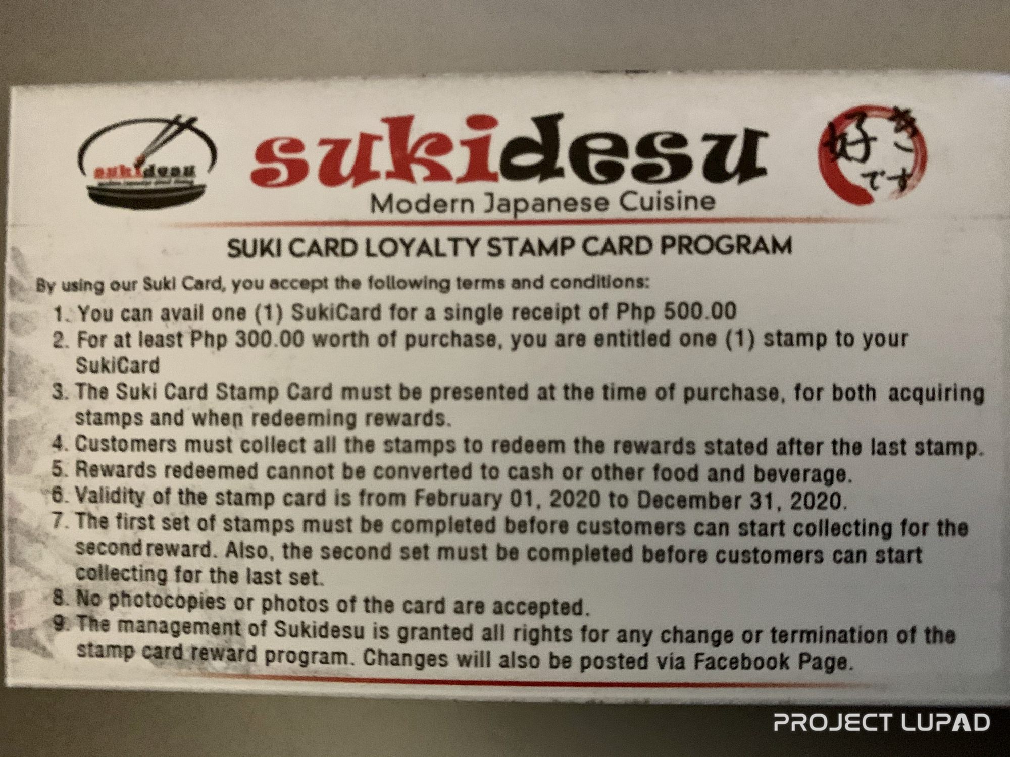 Suki Desu CDO Open for Dine-in Starting July 12, 2020