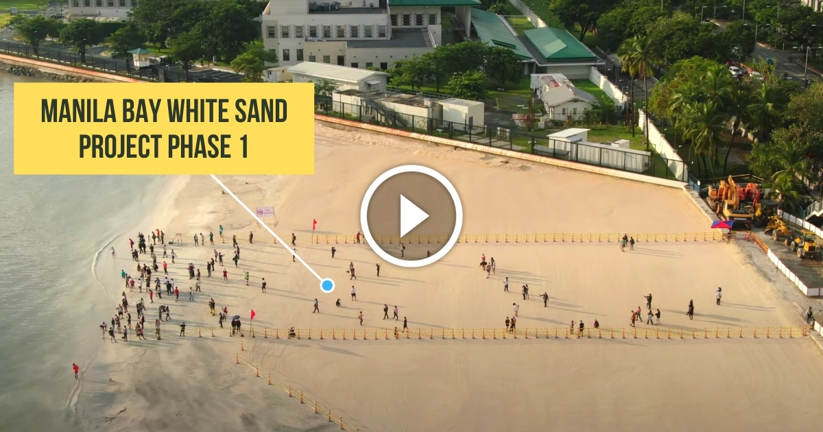 Manila Bay White Sand Project Phase 1 Aerial View