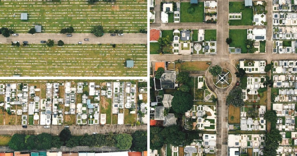 Aerial View of Cebu Memorial Park (CeMPark) in Banilad During Pandemic