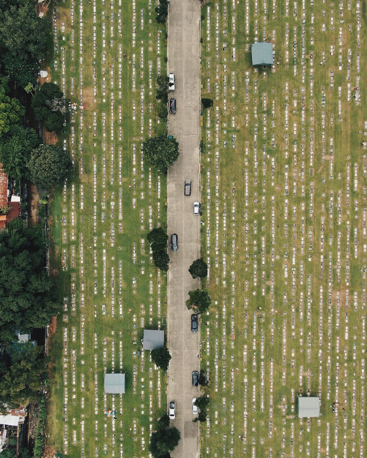 Aerial View of Cebu Memorial Park (CeMPark) in Banilad During Pandemic