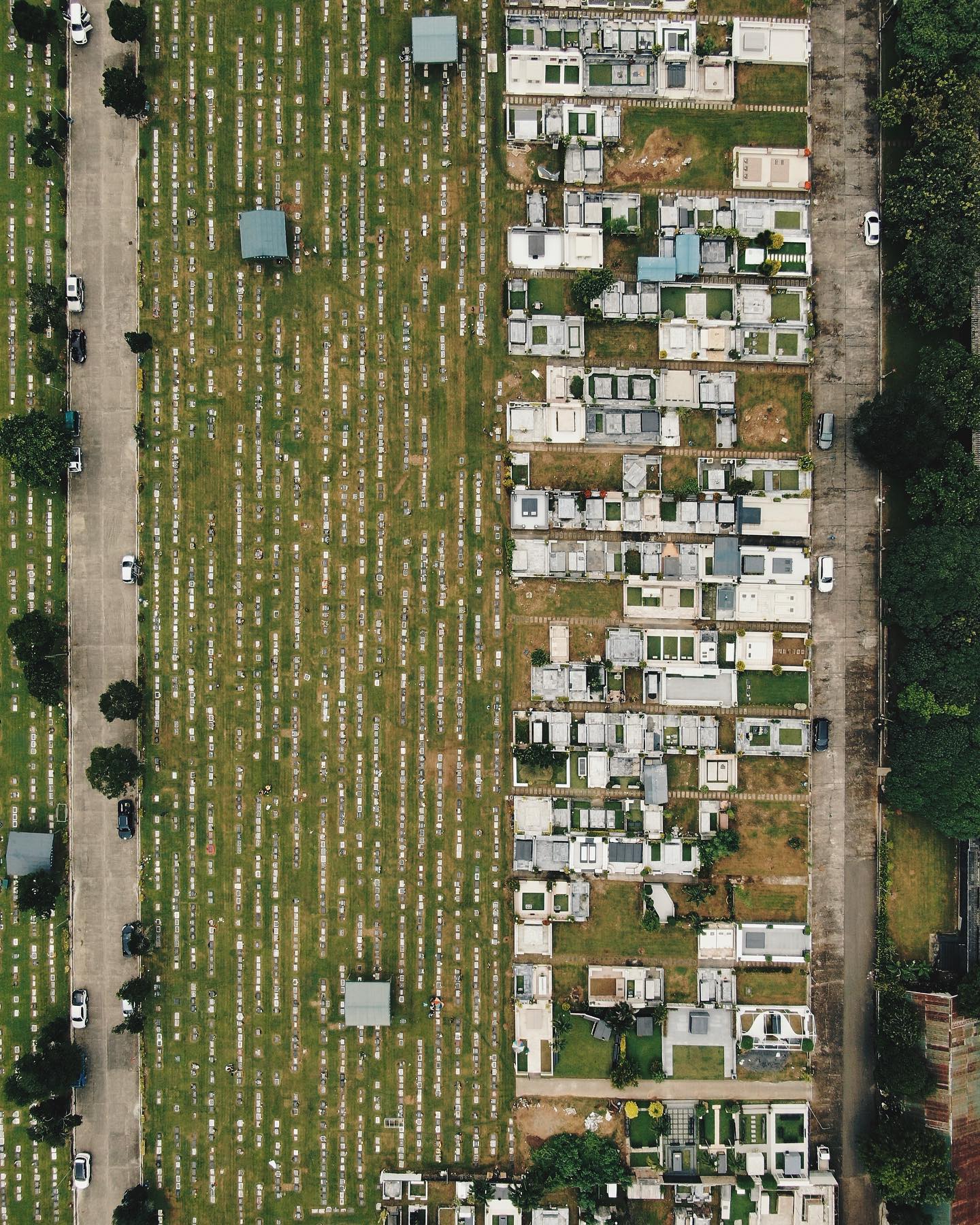 Aerial View of Cebu Memorial Park (CeMPark) in Banilad During Pandemic