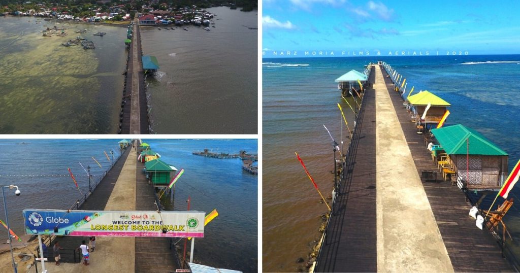Aerial View of the Longest Boardwalk in Mindanao