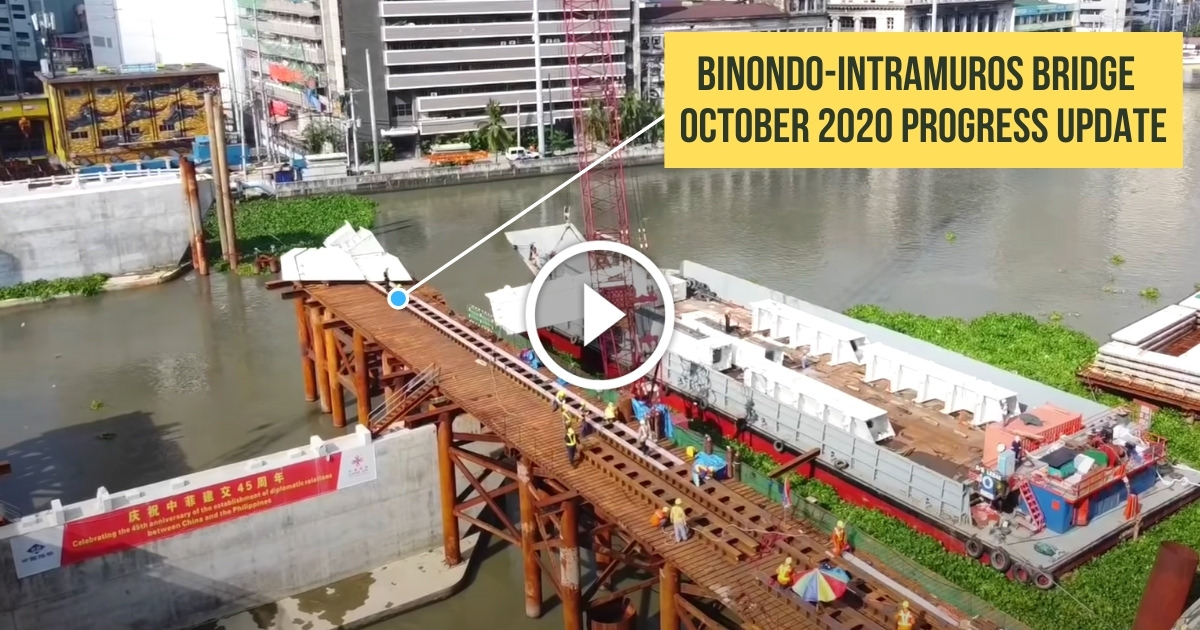 Binondo-Intramuros Bridge Progress Update as of October 2020