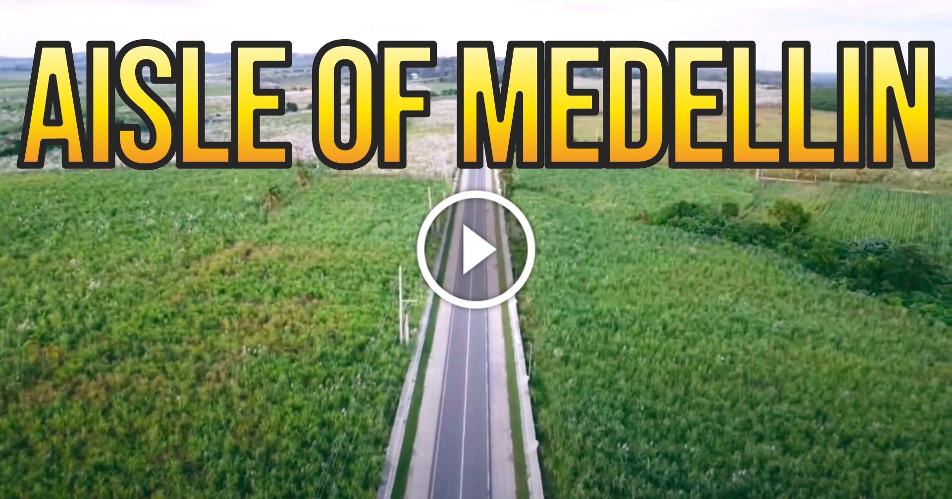 Aerial View of the 7.5-KM Aisle of Medellin in Cebu