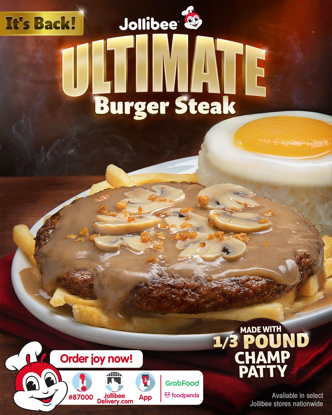 Jollibee Brings Back the Iconic Ultimate Burger Steak