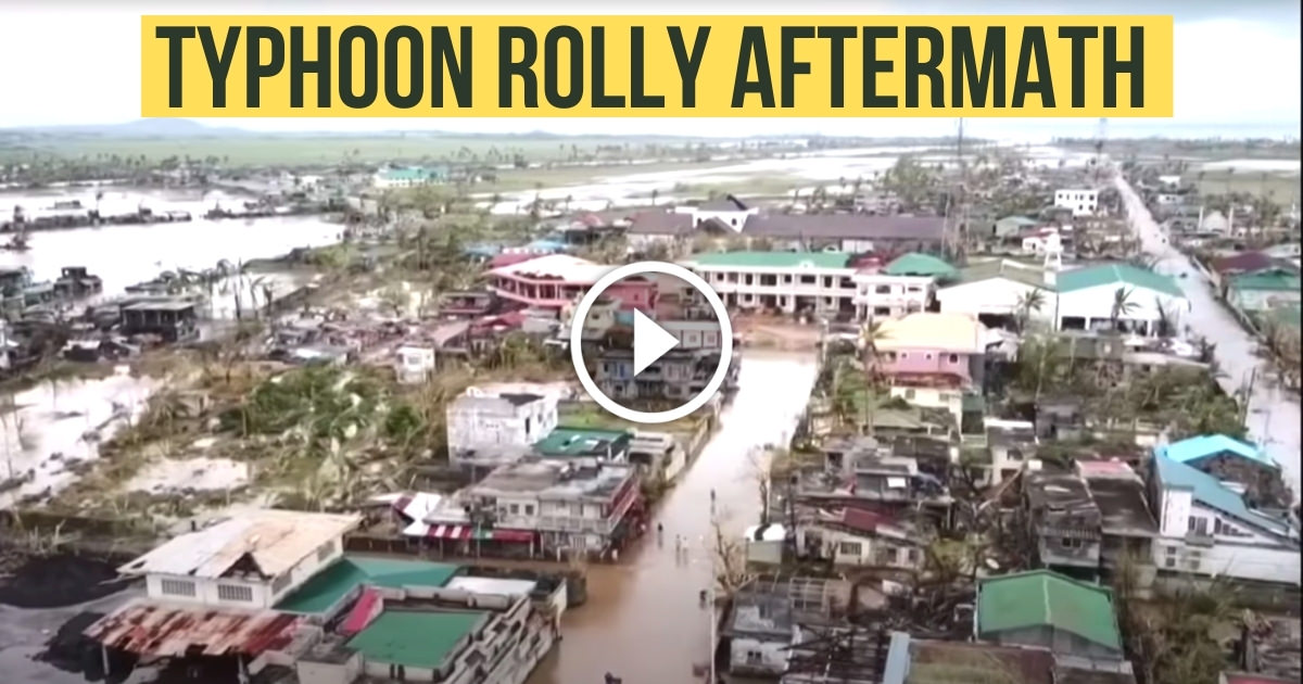 Super Typhoon Rolly Aftermath in the Philippines Aerial Survey