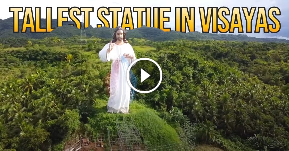Aerial View of the Tallest Statue in Visayas - 3rd Tallest in the ...