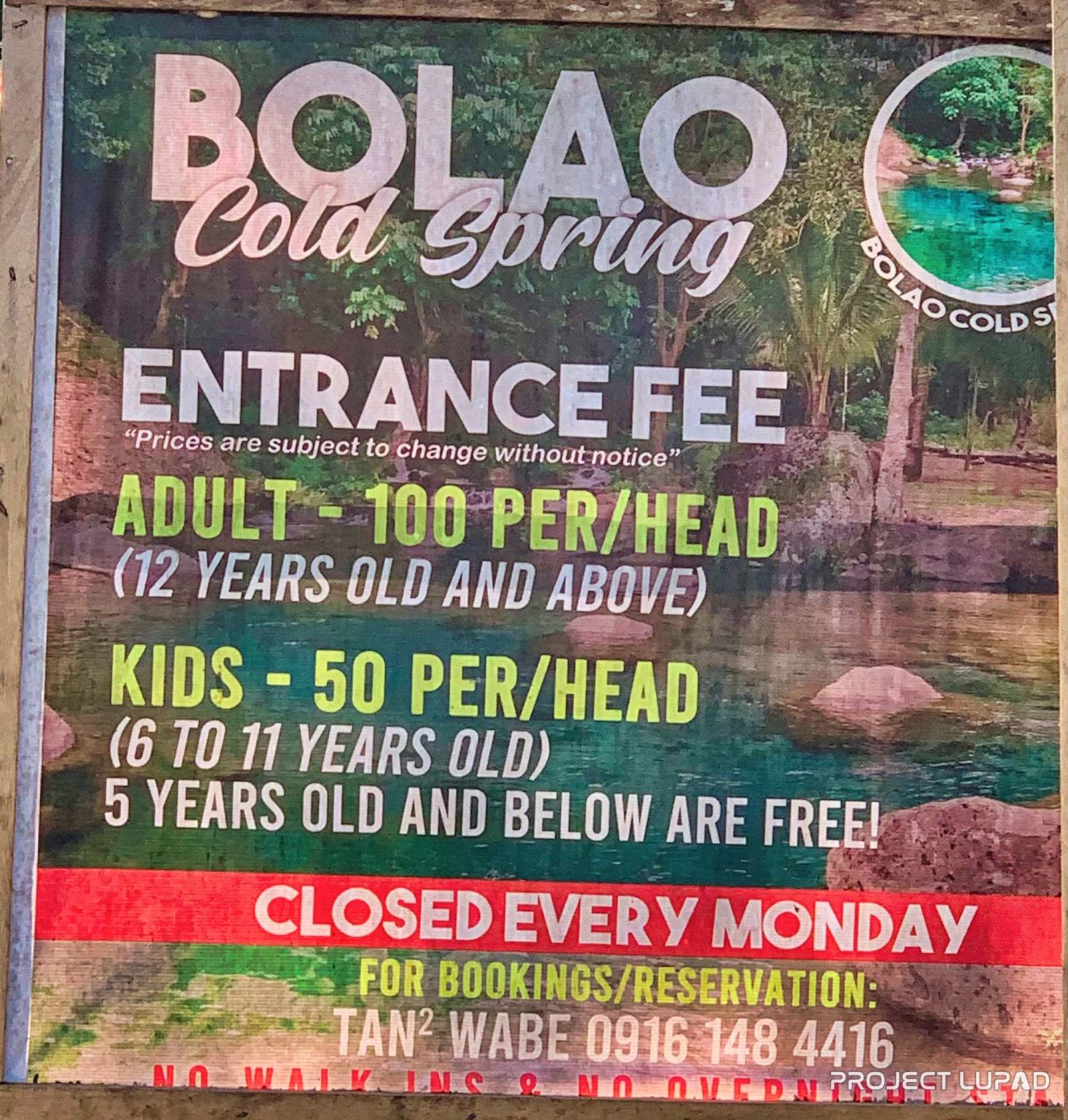 Sinulom Falls and Bolao Cold Spring Now Open to Public
