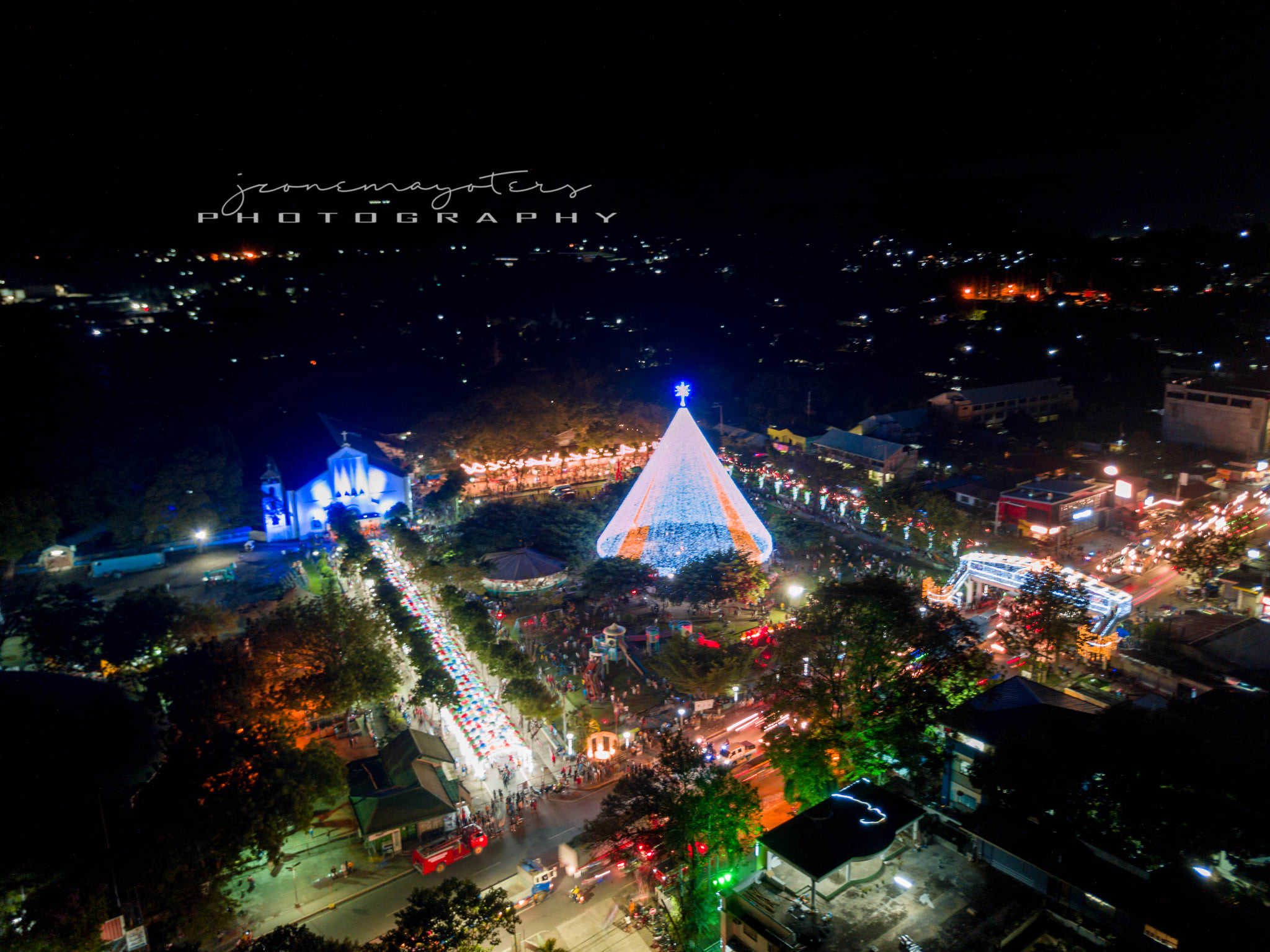 Spectacular Tagoloan Festival of Lights 2020 Aerial View