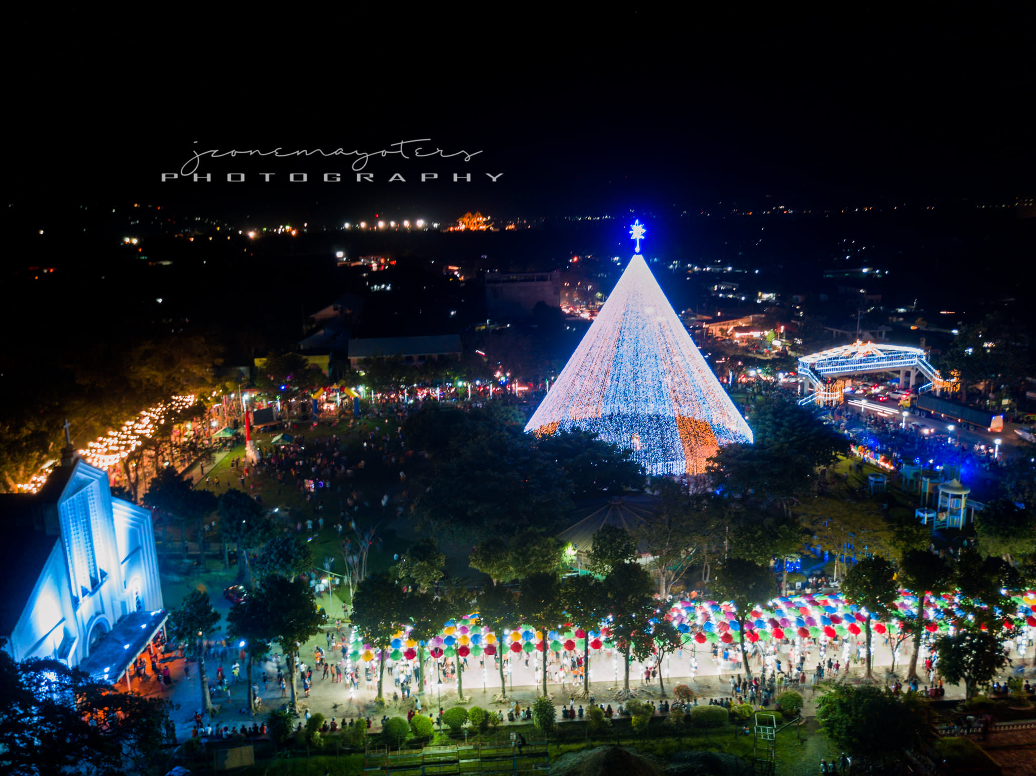 Spectacular Tagoloan Festival of Lights 2020 Aerial View