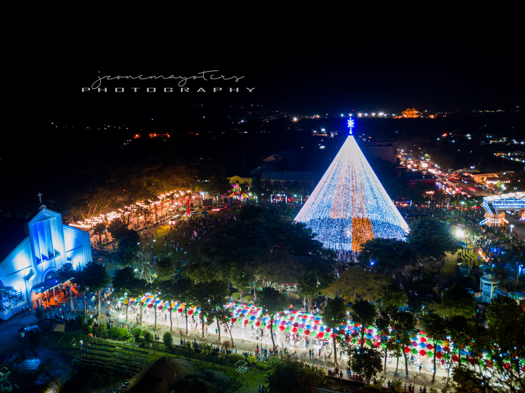 Spectacular Tagoloan Festival of Lights 2020 Aerial View
