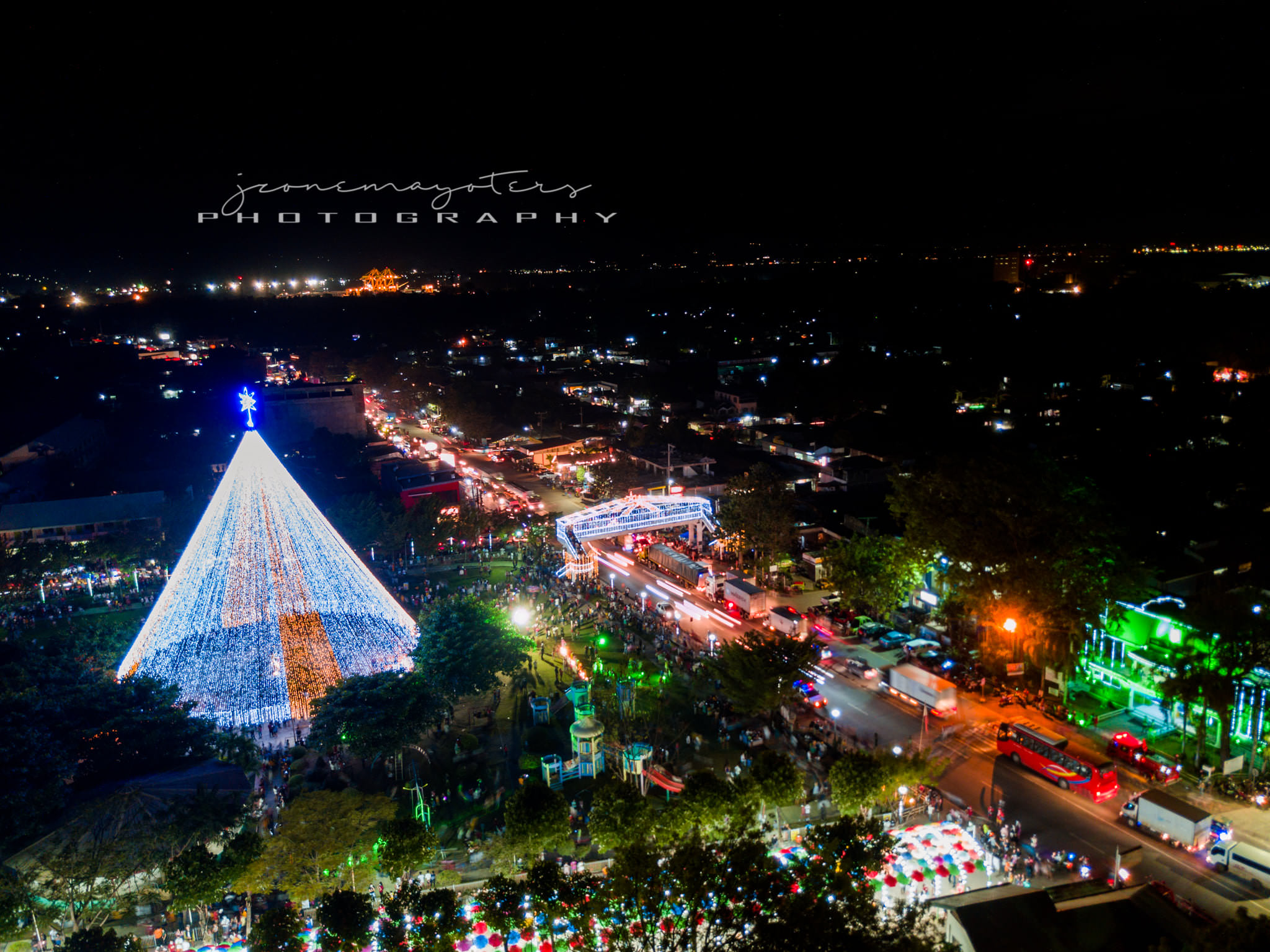 Spectacular Tagoloan Festival of Lights 2020 Aerial View