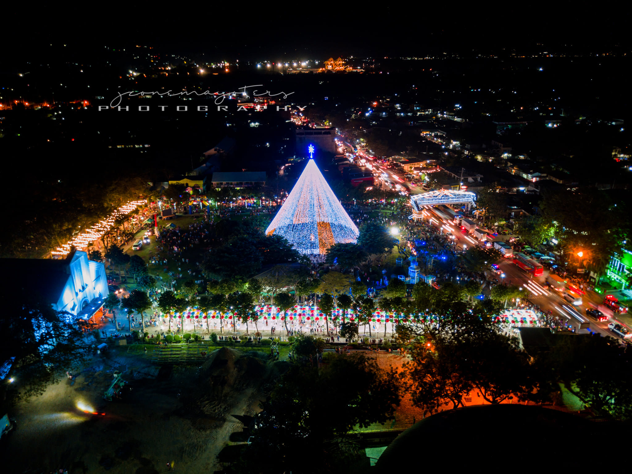 Spectacular Tagoloan Festival of Lights 2020 Aerial View