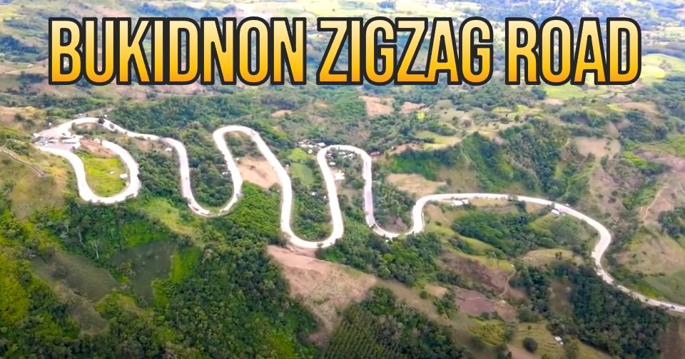 Kitaotao “Zigzag” Road Aerial View along BuDa Road in Bukidnon