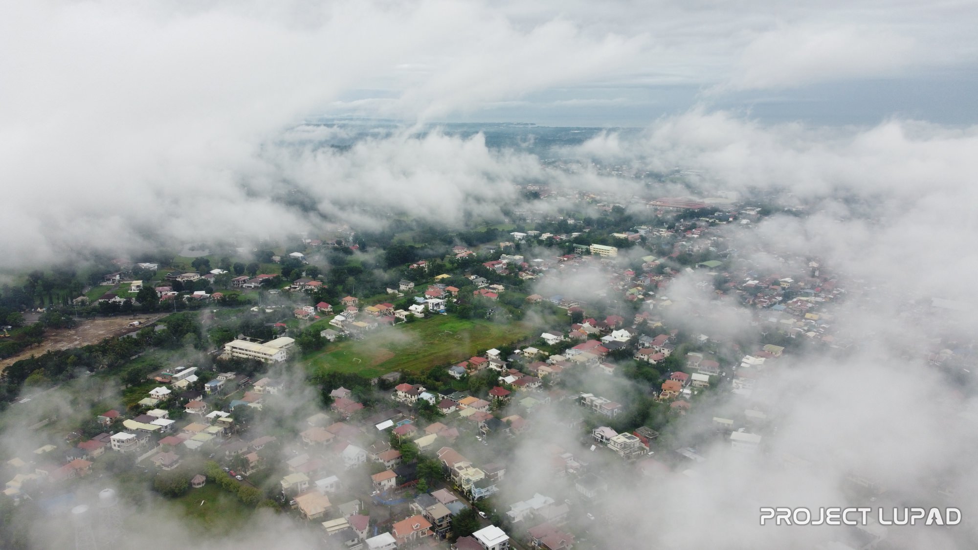 Sea of Clouds Fog in Uptown Cagayan de Oro Aerial View