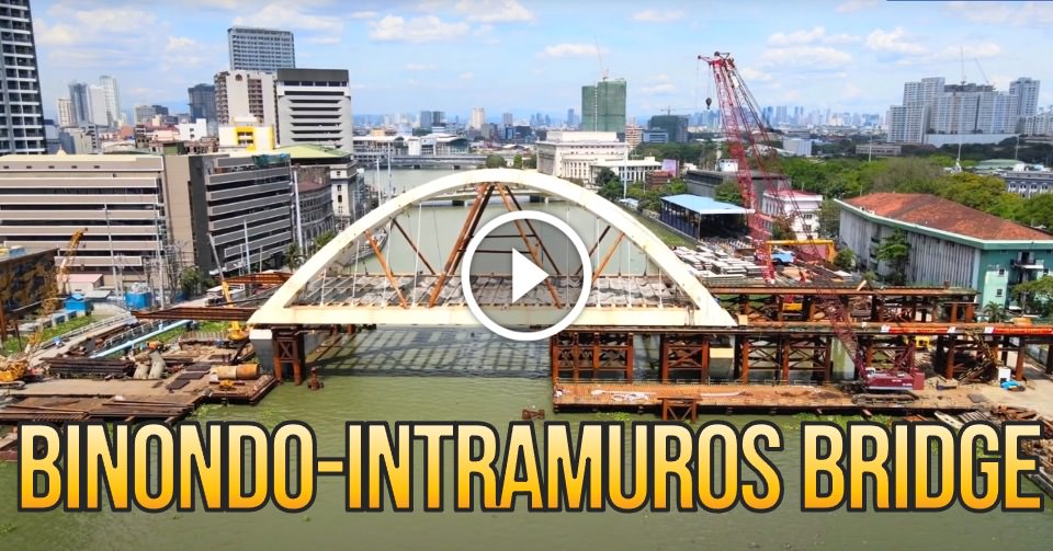 Binondo-Intramuros Bridge Latest Aerial Update as of April 2021