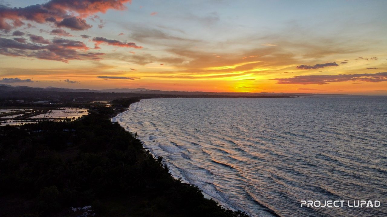 New Opol Boardwalk Spectacular Sunset to Sundown Aerial View