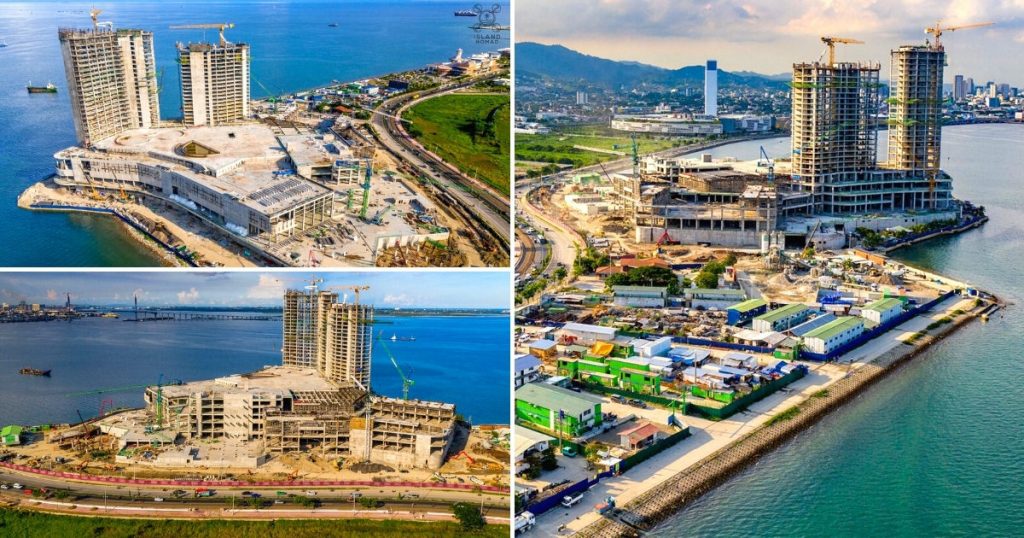 Nustar Resort and Casino at SRP in Cebu Aerial Update as of June 2021