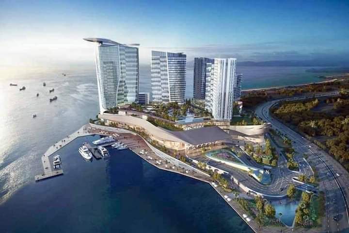 Nustar Resort and Casino at SRP in Cebu Aerial Update as of June 2021