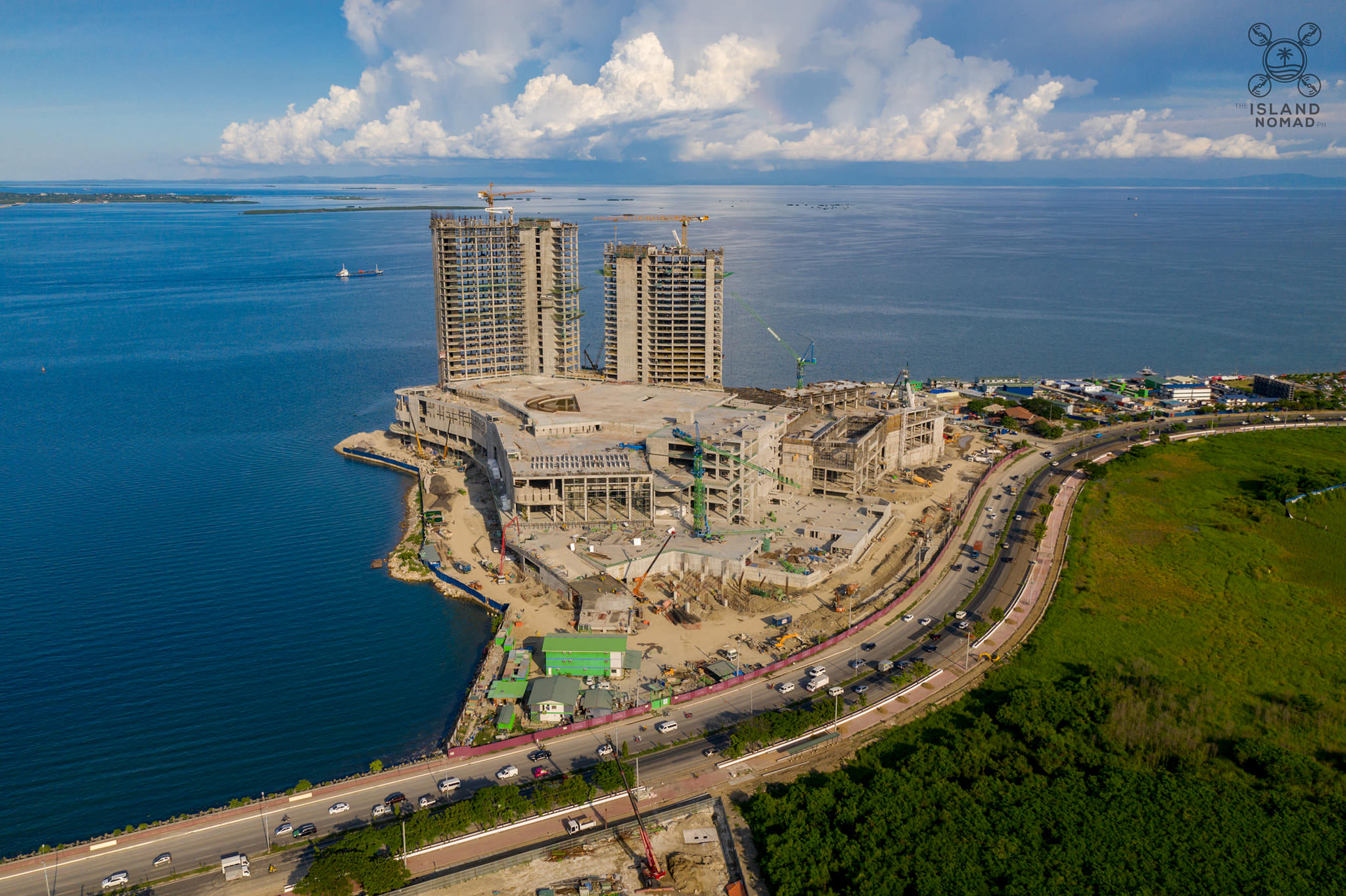 Nustar Resort and Casino at SRP in Cebu Aerial Update as of June 2021