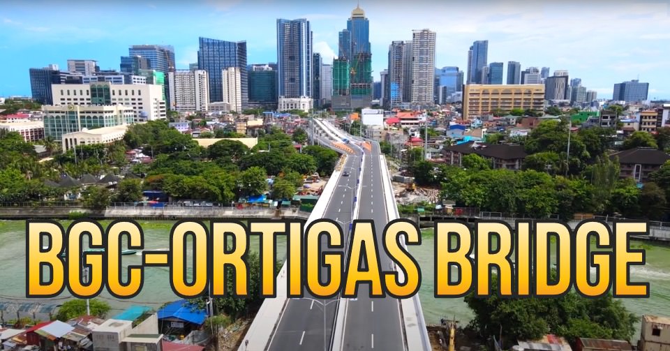 BGC-Ortigas Link Bridge Aerial Update as of July 2021